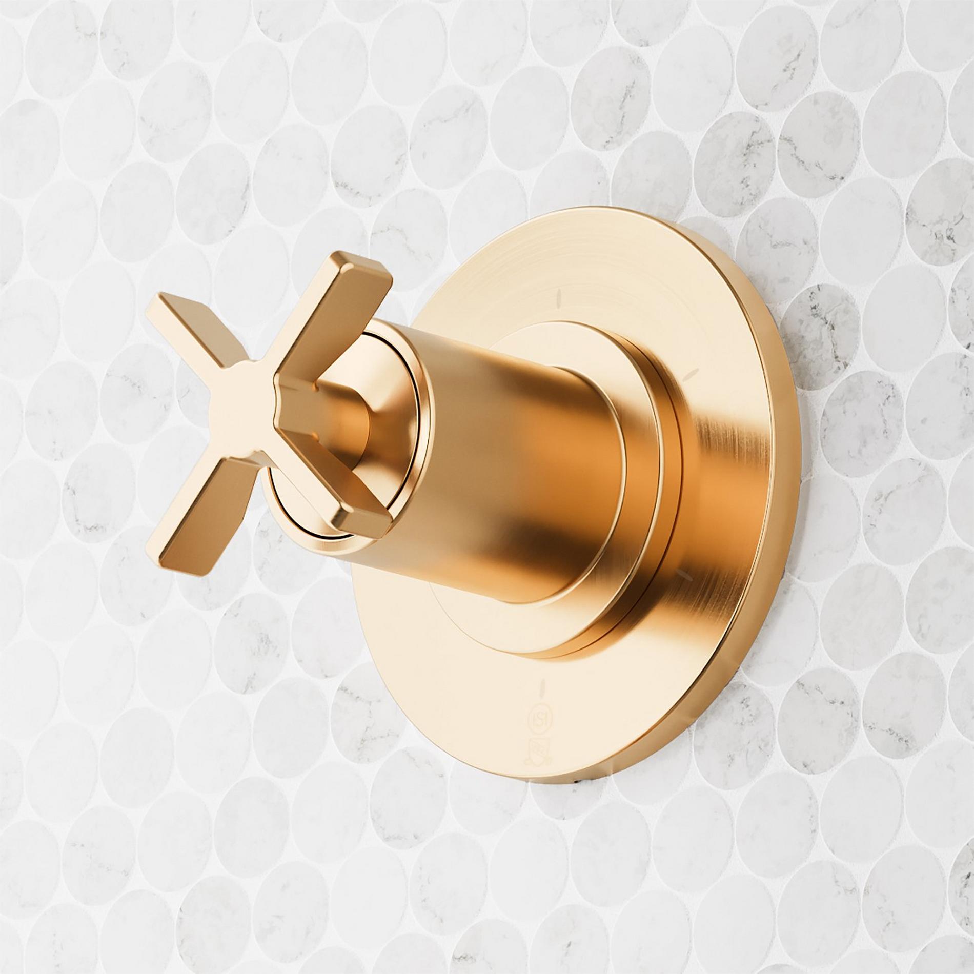 Vassor Thermostatic Shower System With Slide Bar and Hand Shower ...