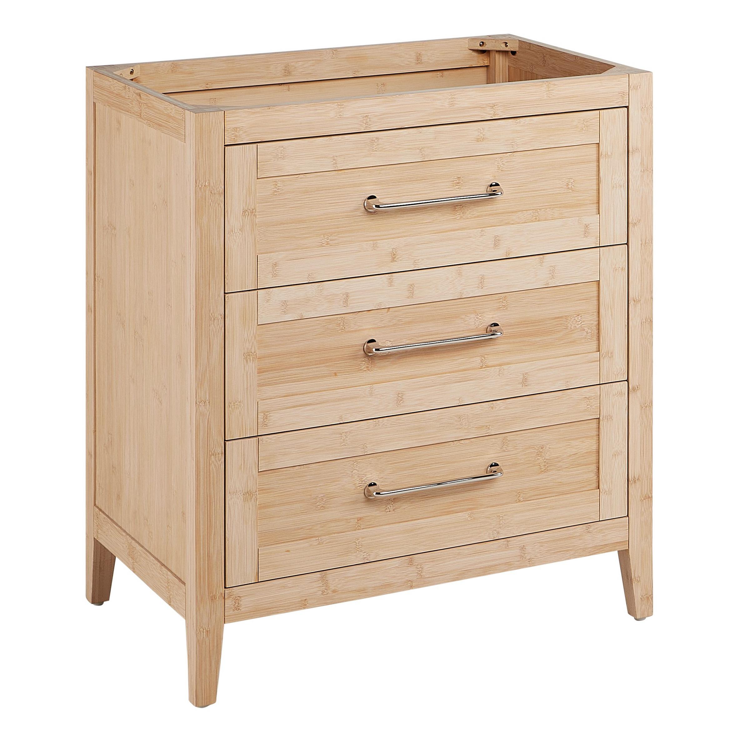 30" Arrietty Vanity - Natural Bamboo - Vanity Cabinet Only | Signature ...