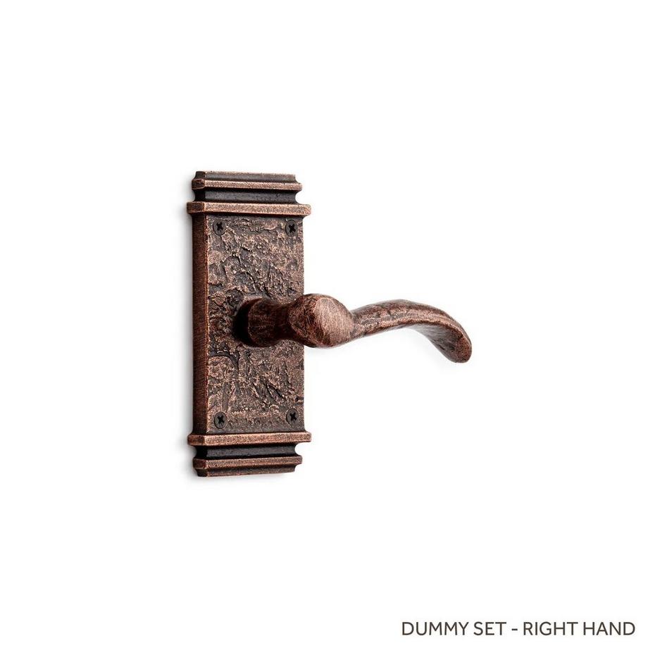 Hubbard Brass Interior Door Knob & Plate Set - Dummy - Satin Brass ...