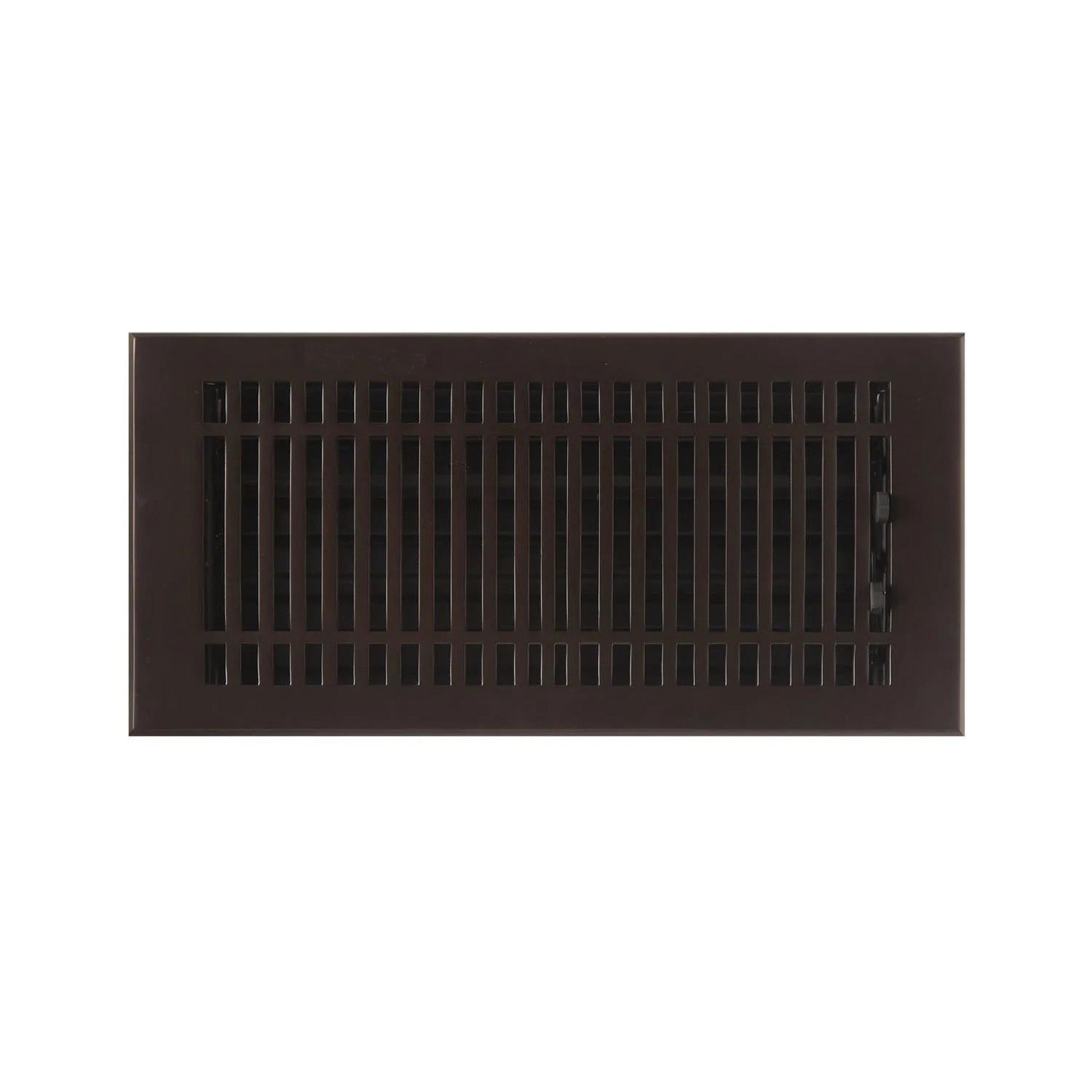 Contemporary Brass Wall Register - Bronze 6" x 14" (7-1/4" x 16 ...