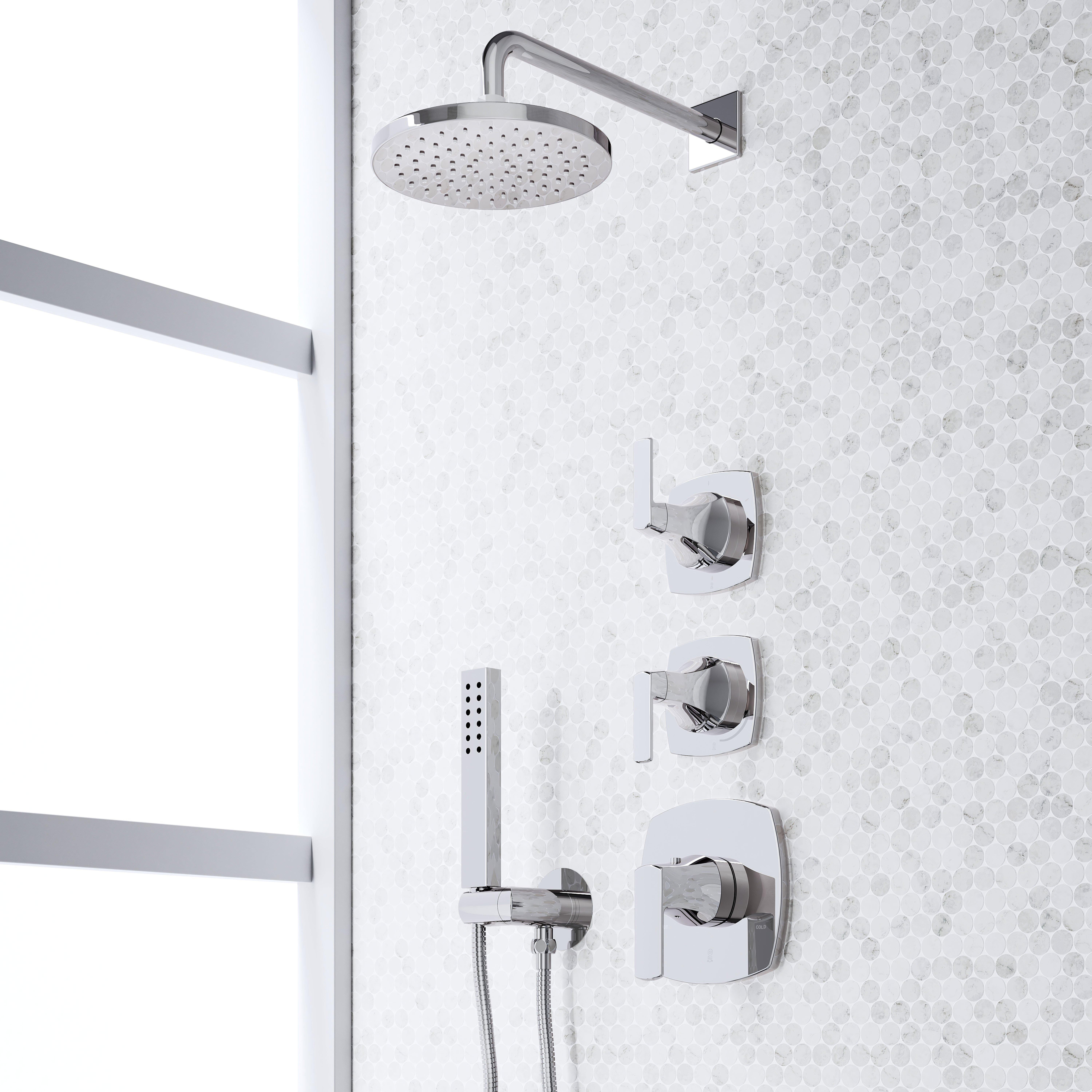 Sefina Thermostatic Shower System with Hand Shower - Chrome | Signature ...