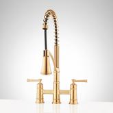 Beasley Bridge Kitchen Faucet with Pull-Down Spring Spout | Signature ...