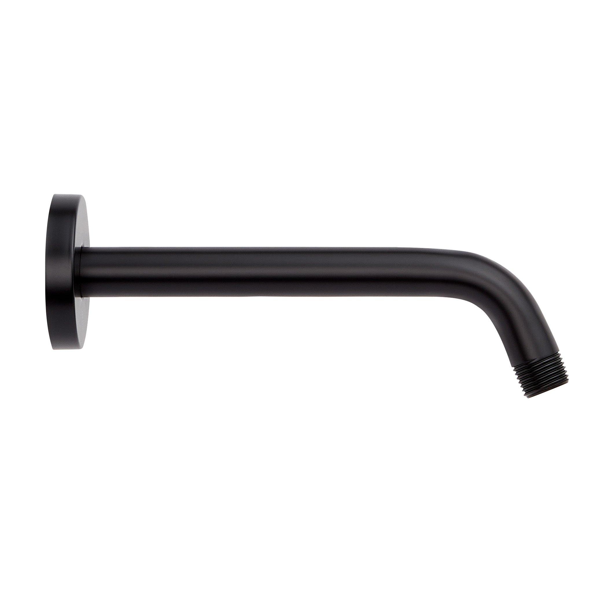 FundamentALL 8" Modern Wall-Mount Shower Arm and Flange - Matte Black ...