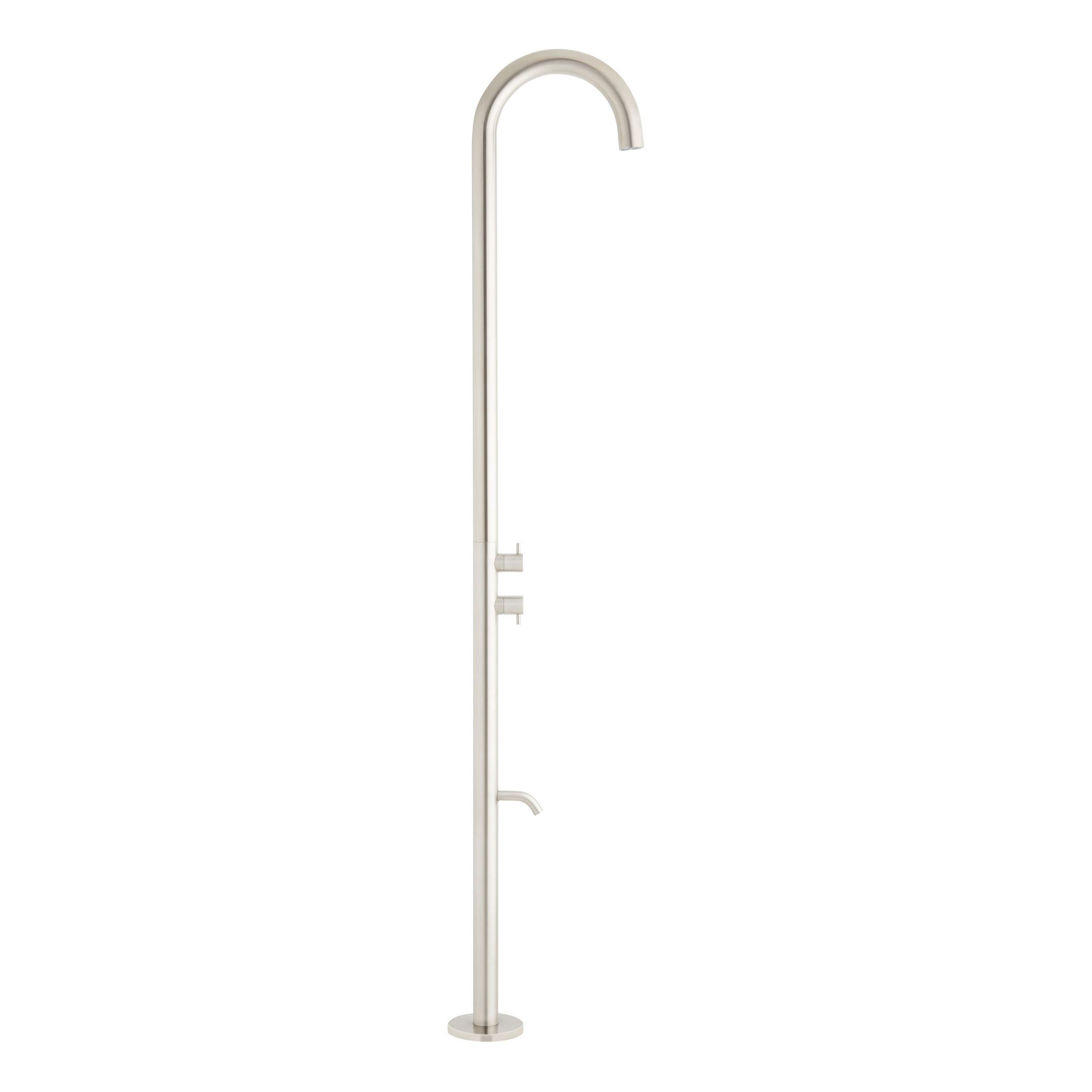 Keanu Stainless Steel Outdoor Shower with Hand Shower | Signature Hardware