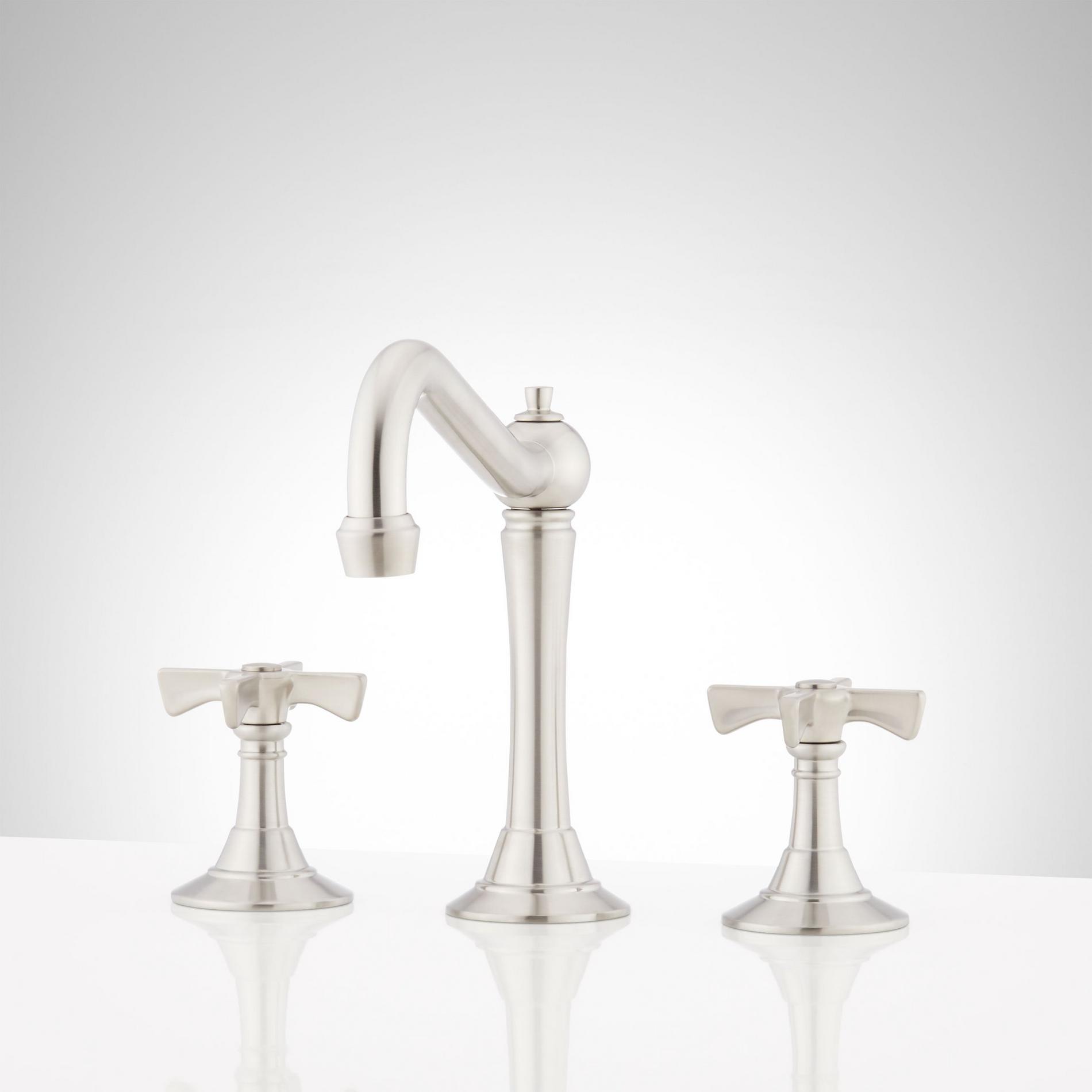Marceau Widespread Bathroom Faucet - Cross Handles | Signature Hardware