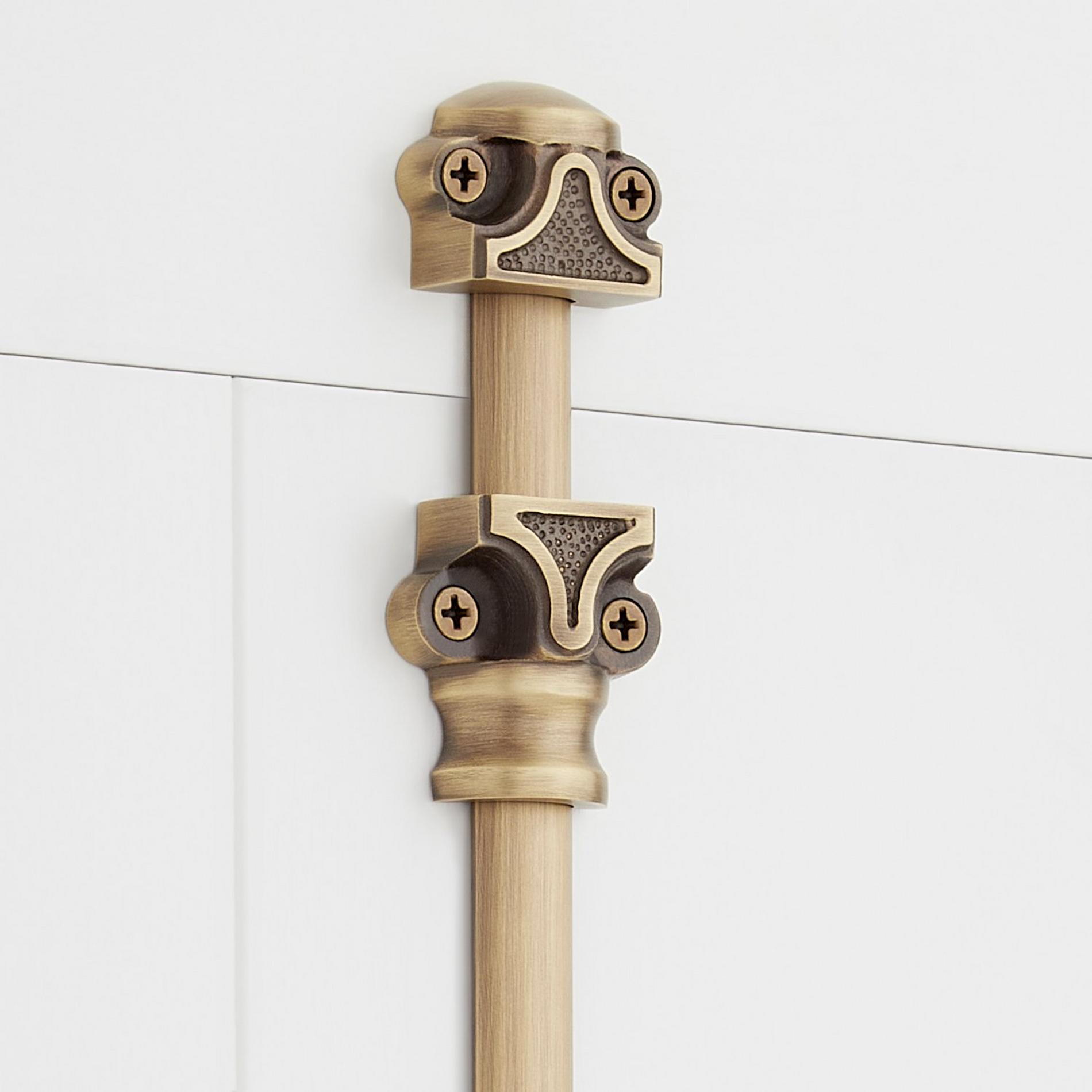 Corabel Brass Cabinet Cremone Bolt - Antique Brass | Signature Hardware