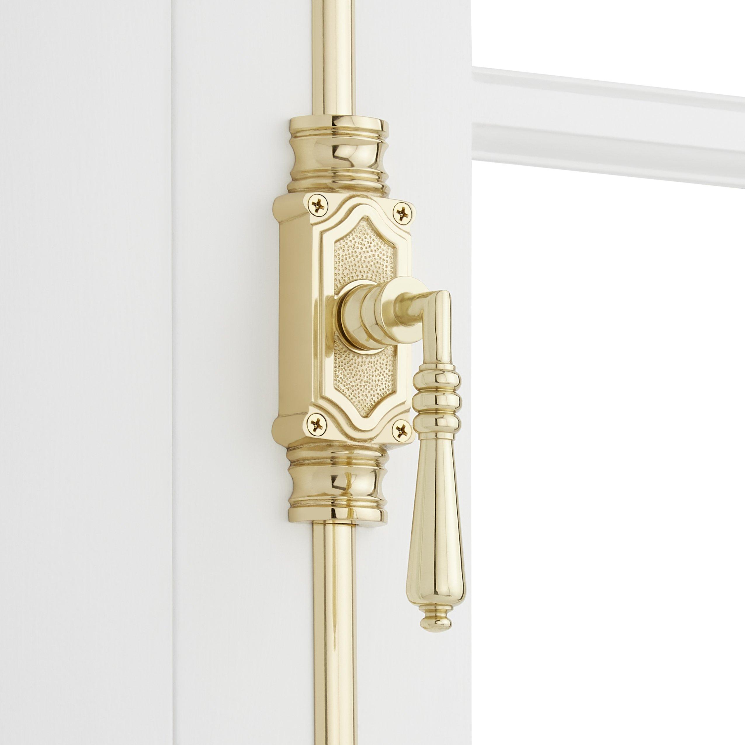 Romlain Brass Window Cremone Bolt - Right Hand - Polished Brass ...