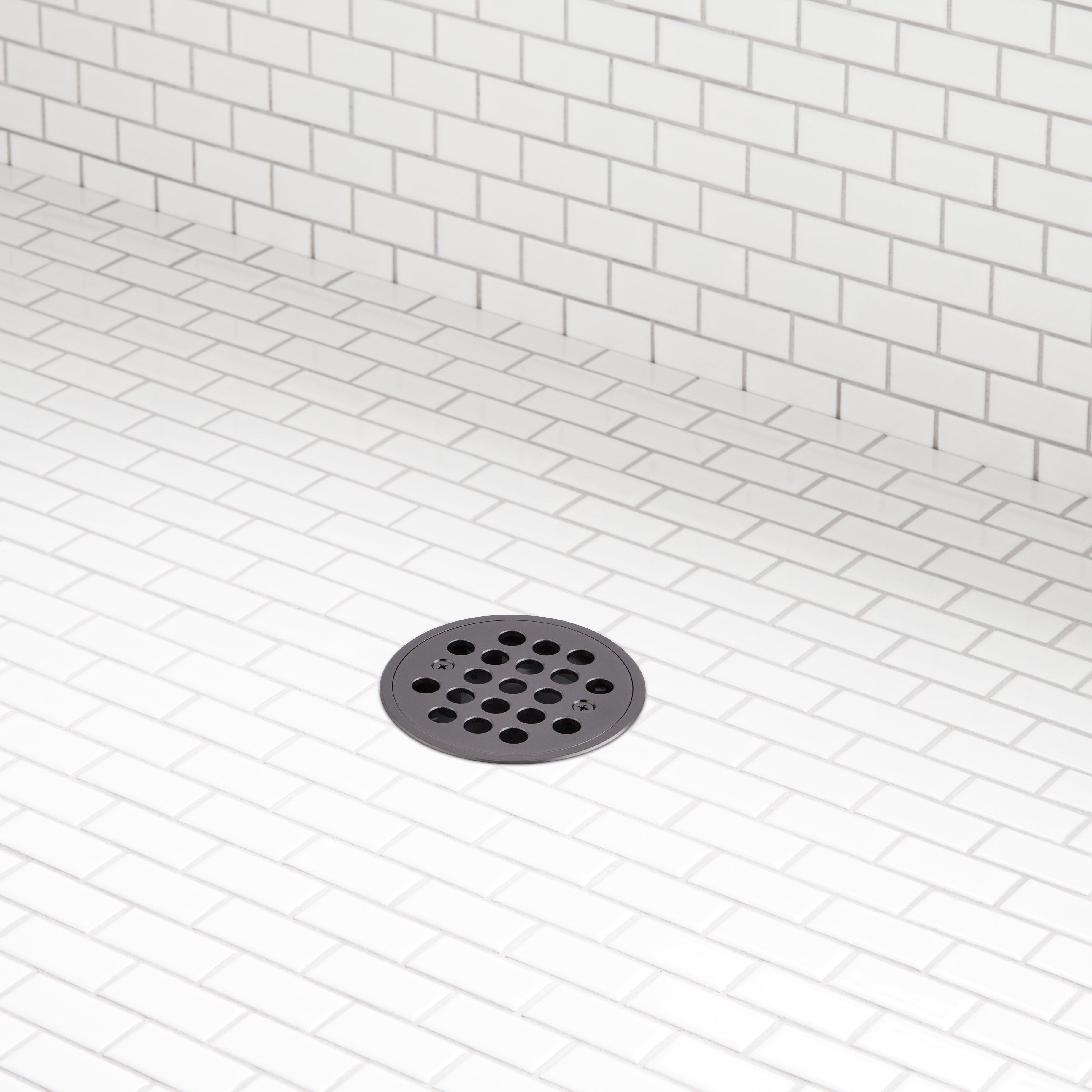 FundamentALL 4-1/2" Round Shower Drain - Gunmetal | Signature Hardware