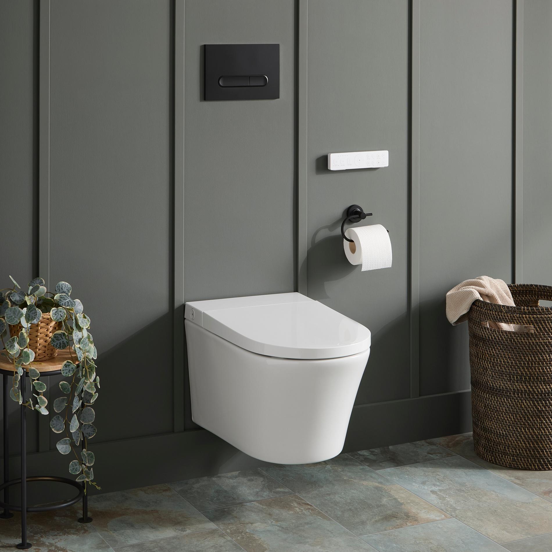 Glinda Dual-Flush Wall-Mount Elongated Smart Toilet | Signature Hardware