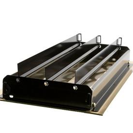 Victorian Steel Floor Register - Polished Brass 2-1/4" x 10" (3-1/2" x ...