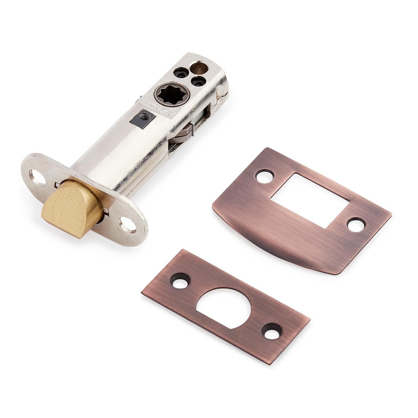 Matteen Solid Brass Interior Door Set - Lever Handle - Passage - Left ...