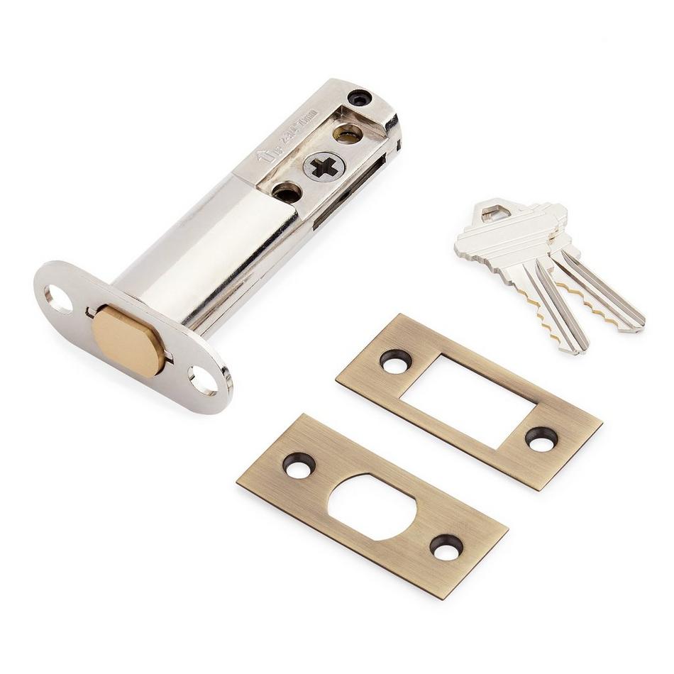 Aurick Solid Brass Entrance Door Set - Lever Handle - 2-3/8" Backset ...