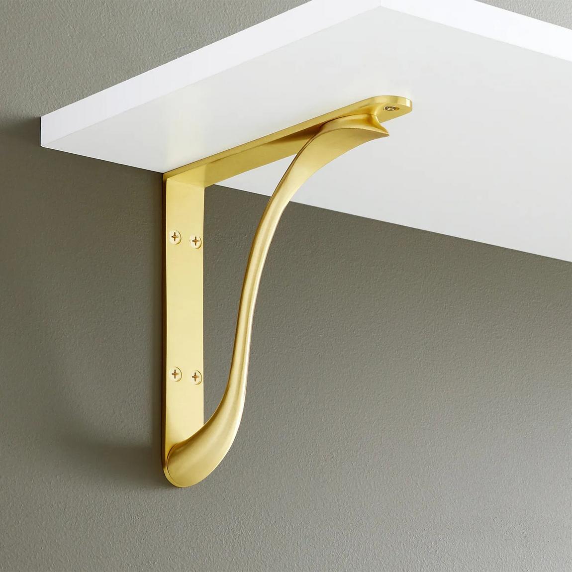 Ande Solid Brass Shelf Bracket | Signature Hardware