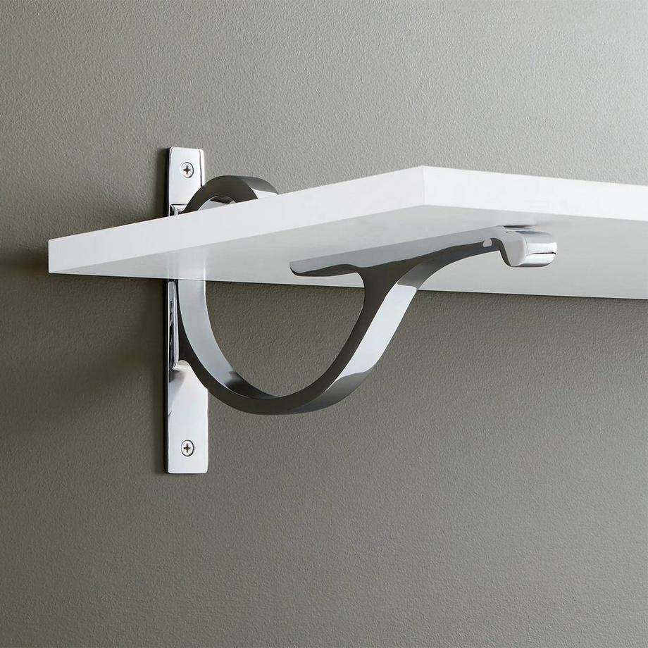 Byer Solid Brass Shelf Bracket | Signature Hardware