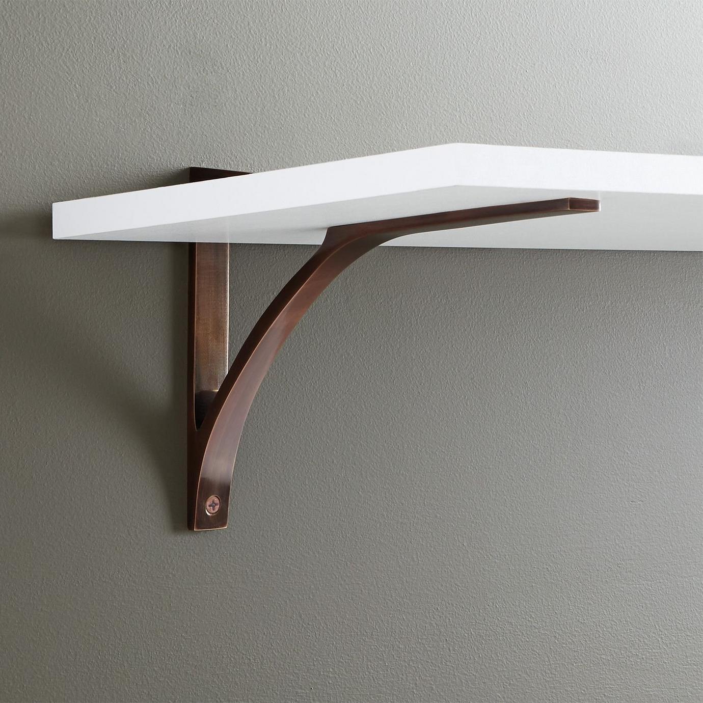 Byer Solid Brass Shelf Bracket | Signature Hardware