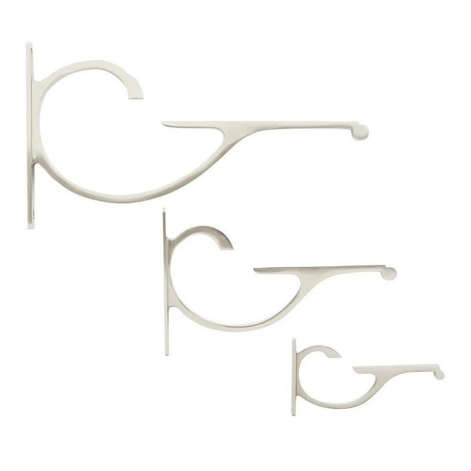 Gibson Iron Pipe L-Shaped Shelf Brackets | Signature Hardware