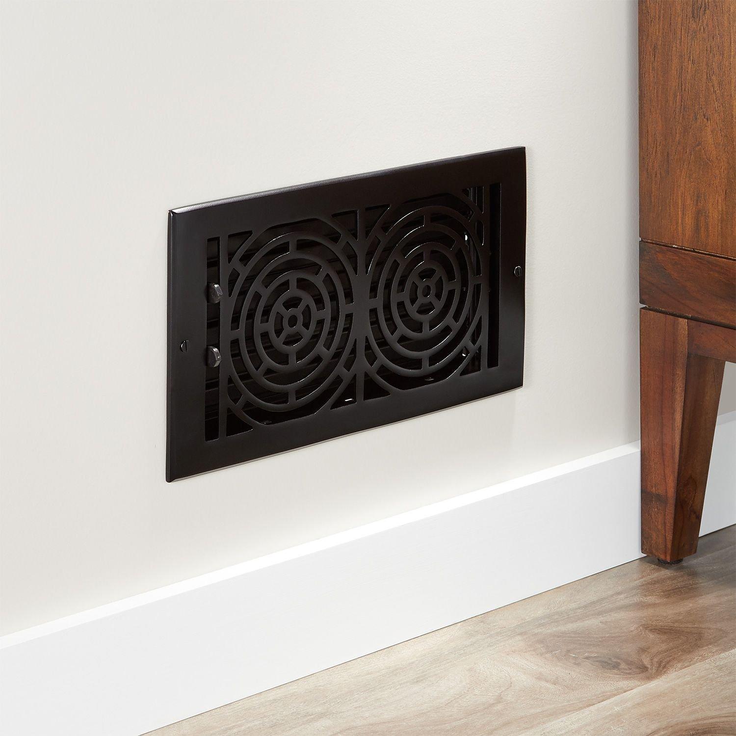 Burrel Brass Wall Register | Signature Hardware